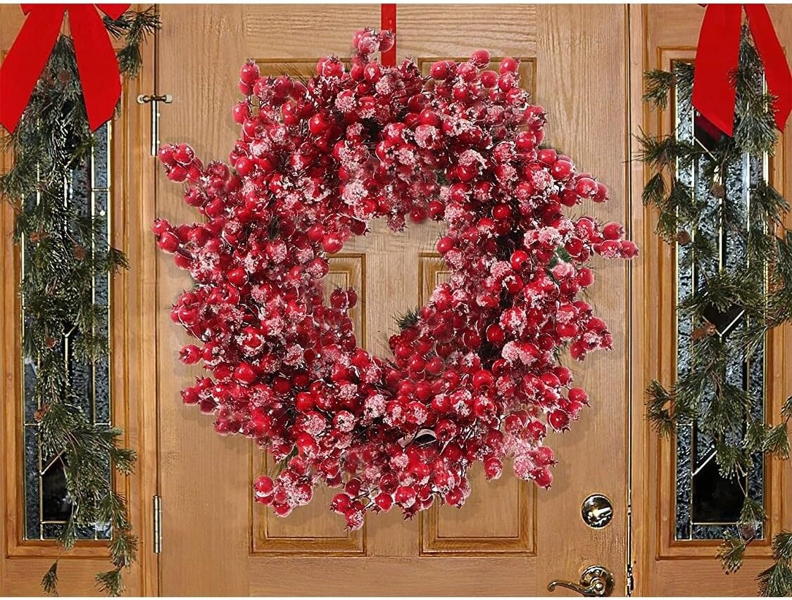 Red Berry Wreath 22" – Robyn's Cookies & Co