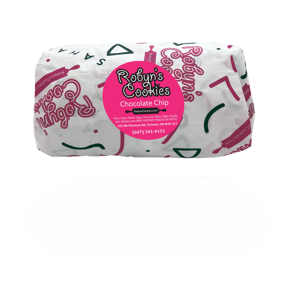 Chocolate Chip Frozen Dough Log – Robyn's Cookies & Co